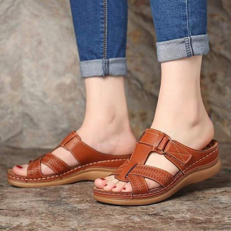 Premium Orthopaedic Open Toe Bunion Corrector Wedge Sandals – Nanccy