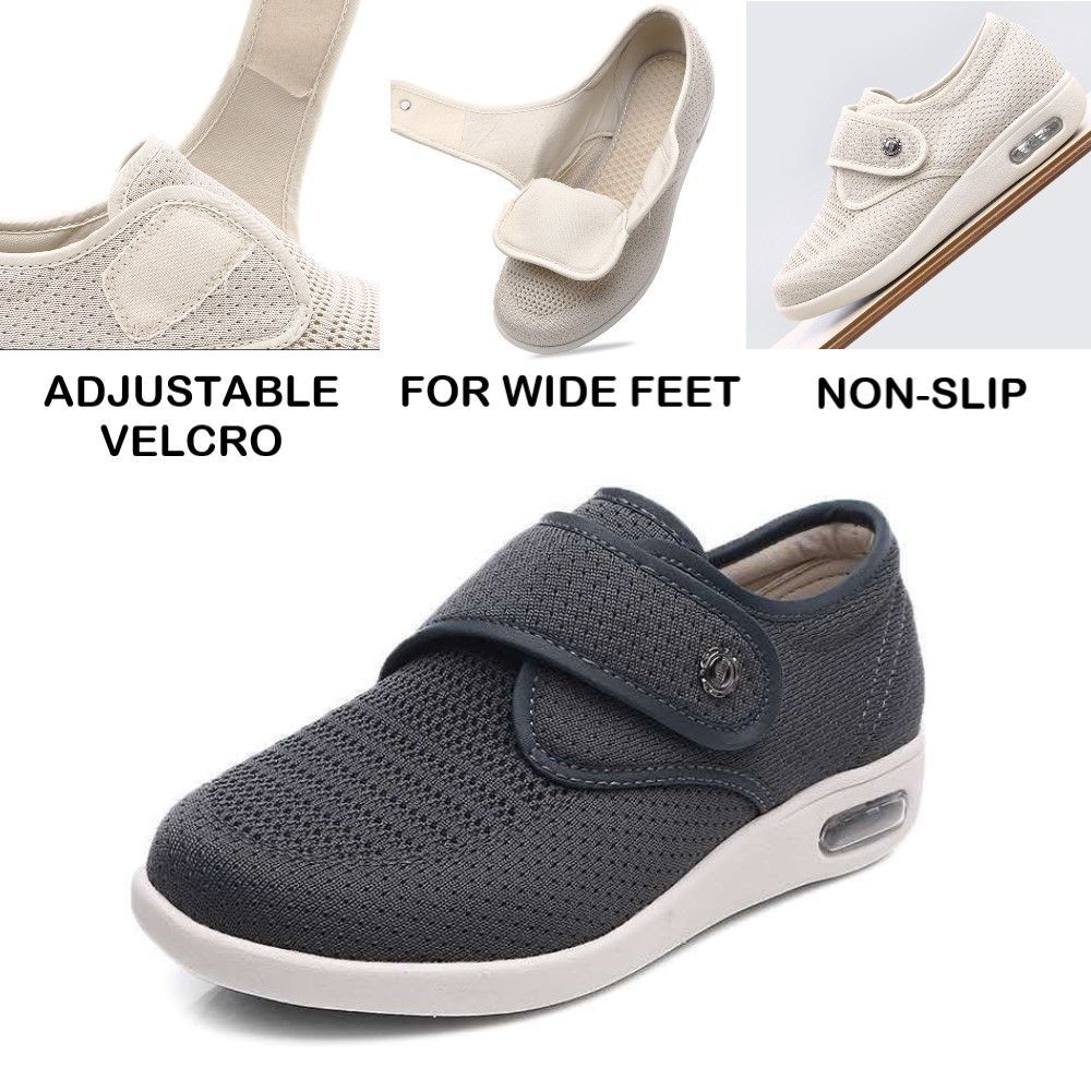 Wide Width Orthopedic Diabetic Adjustable Velcro Closures Shoes For ...